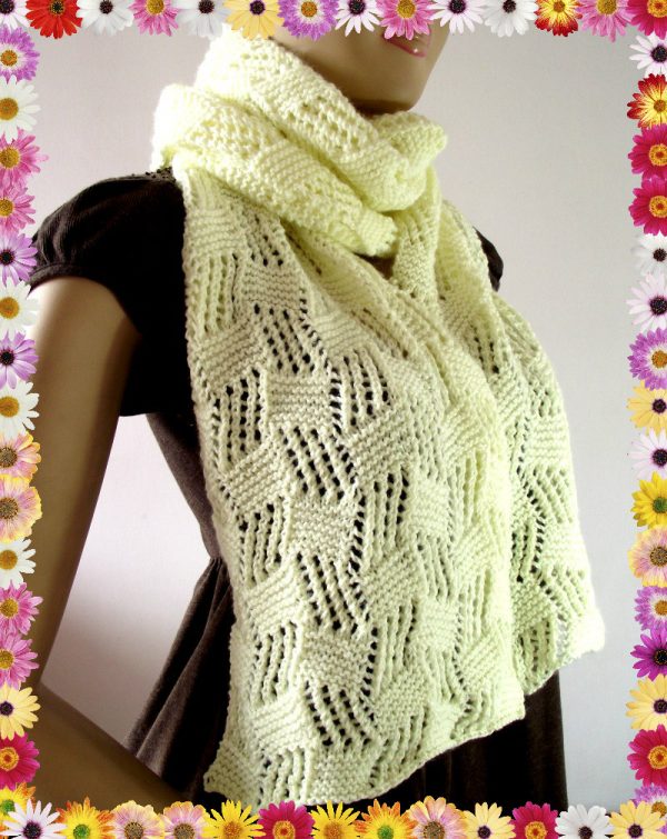 Cool Breeze Scarf Knitting Pattern - LiliaCraftParty