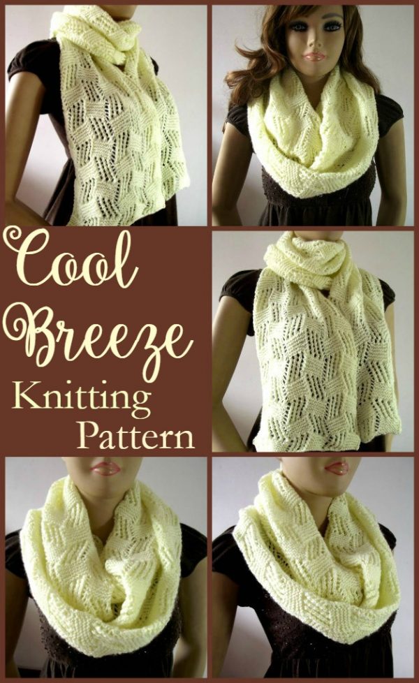 Cool Breeze Scarf Knitting Pattern - LiliaCraftParty