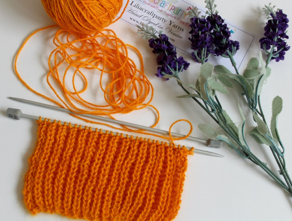 Brioche English Style Knitting Stitch #9 - LiliaCraftParty