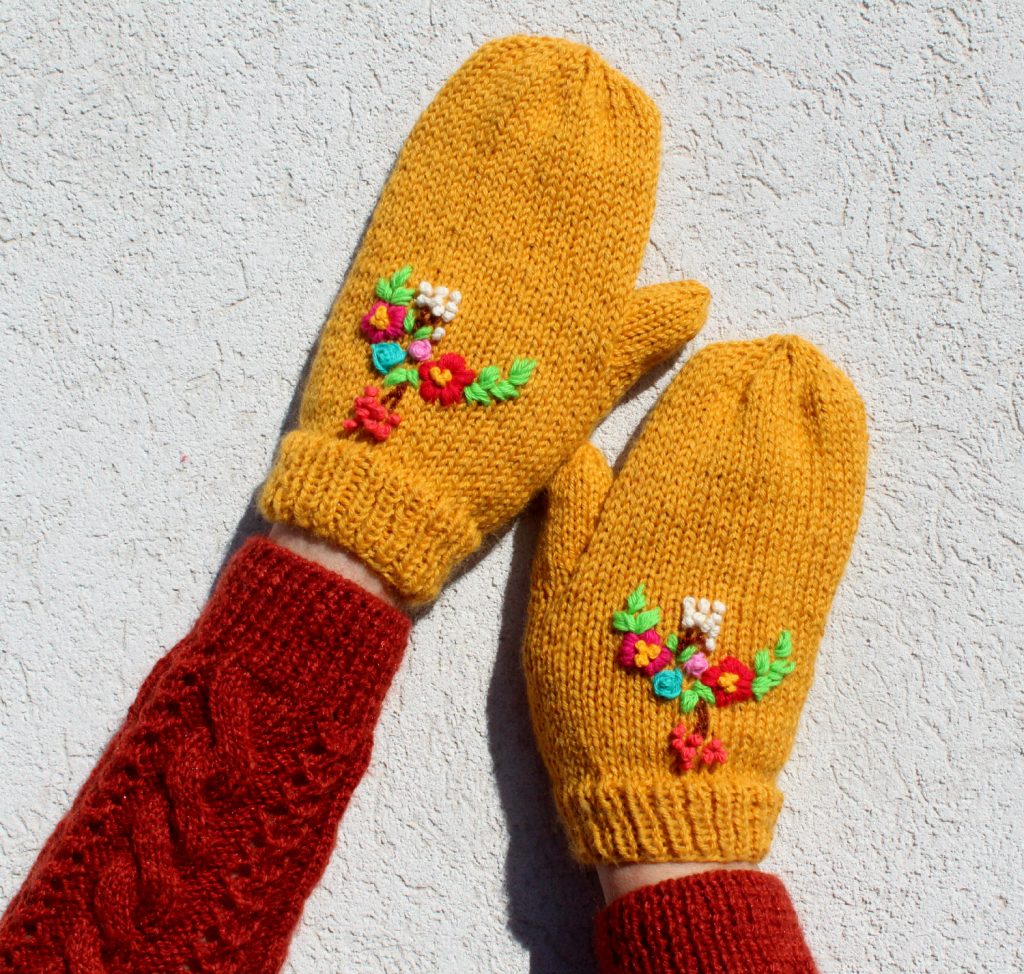 Floral Bouquet Mittens Gloves - LiliaCraftParty