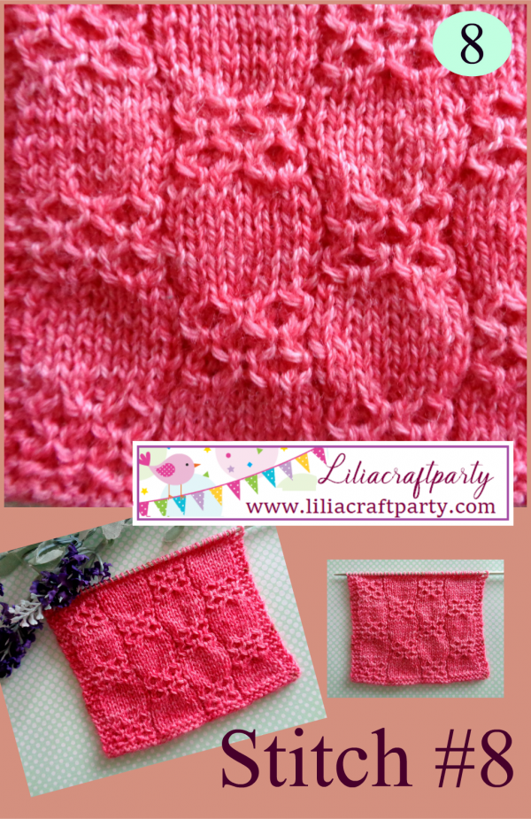 Knitting Stitch #8 - LiliaCraftParty